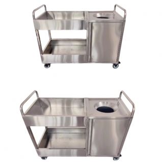 customize stainless steel trolley for leftover food after meals in ...